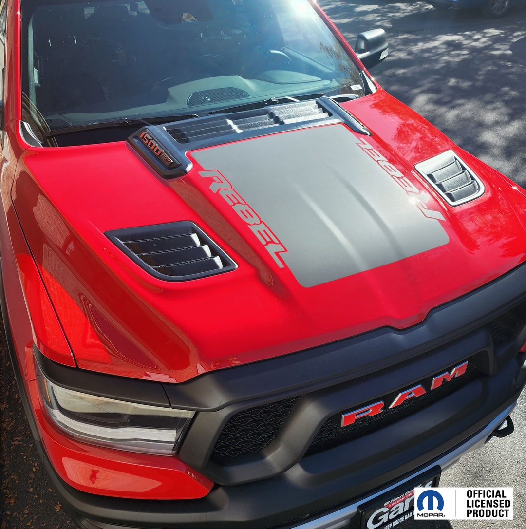 Fits 2019-2025 Dodge Ram Rebel Vinyl Hood Graphics With Rebel V3 - Etsy