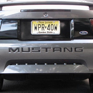 1999-2004 Ford Mustang Rear Bumper Letter Inserts Vinyl Decals - Etsy