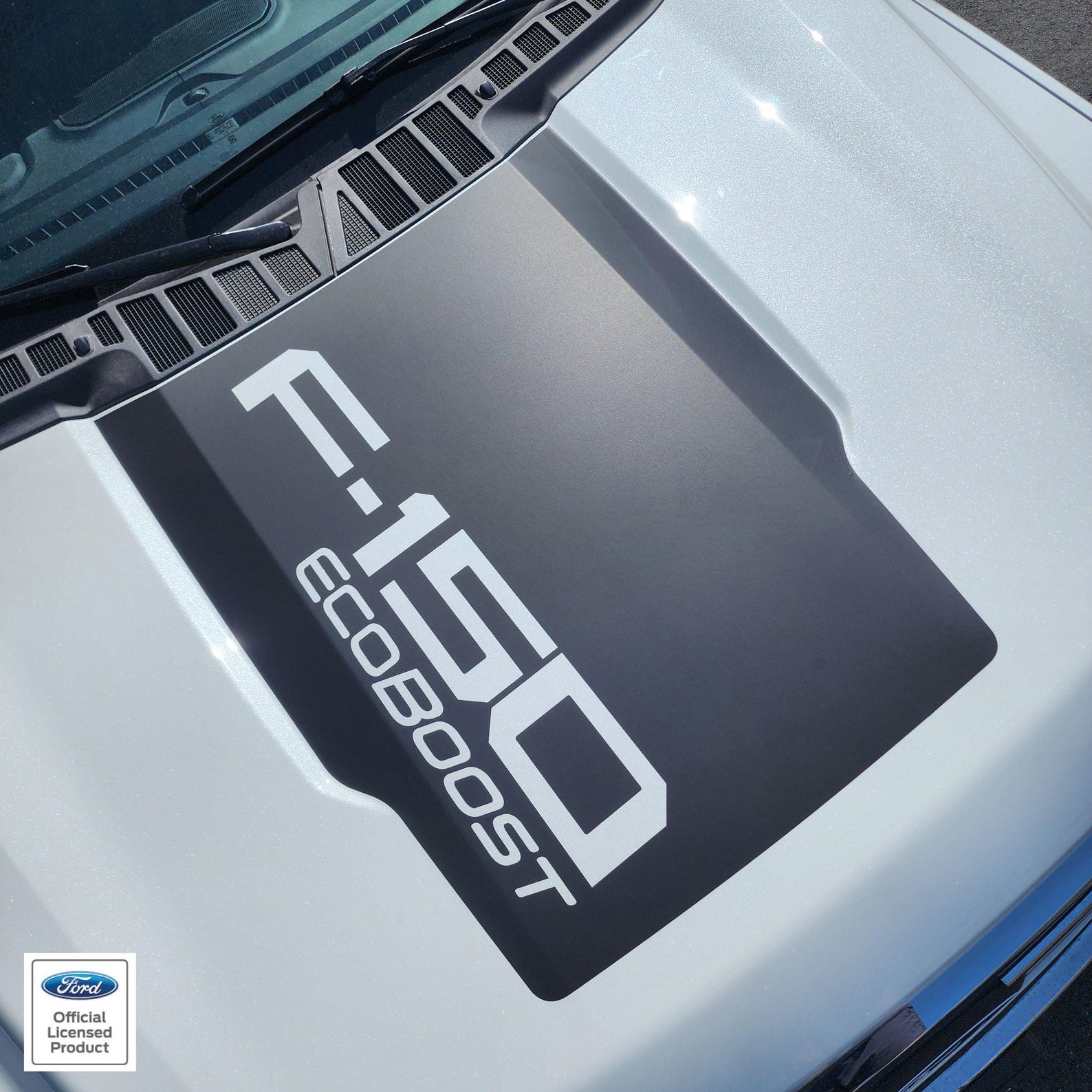 Fits 2021-2025 Ford F150 Ecoboost Center Hood V4 High Quality Decal ...