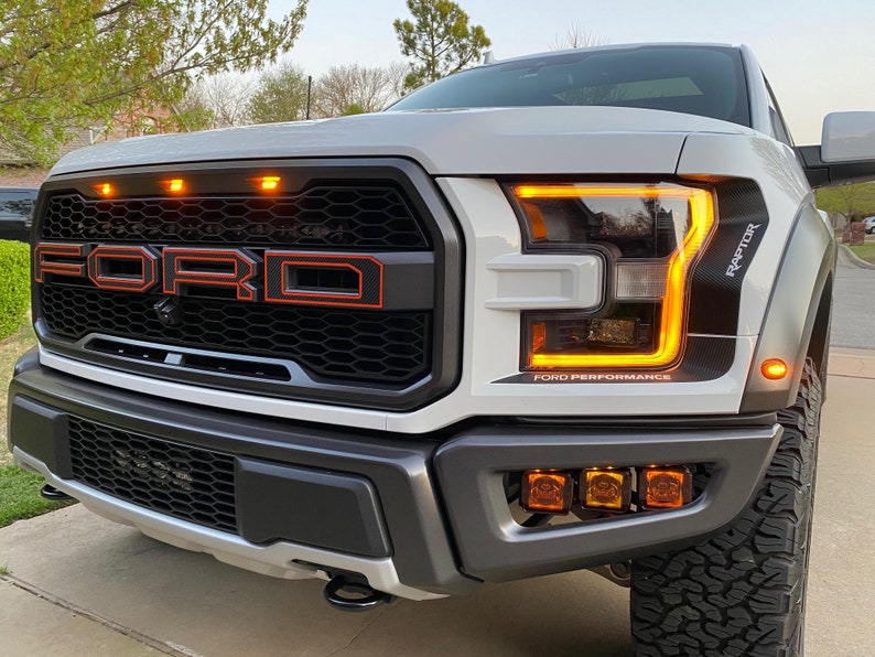 2017-2020 Reflective Ford Raptor Grill Letter Outlines - Etsy