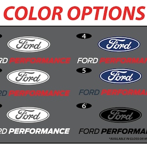 Ford Performance 8" Vinyl Decal Fits Raptor F150 Ranger - Etsy