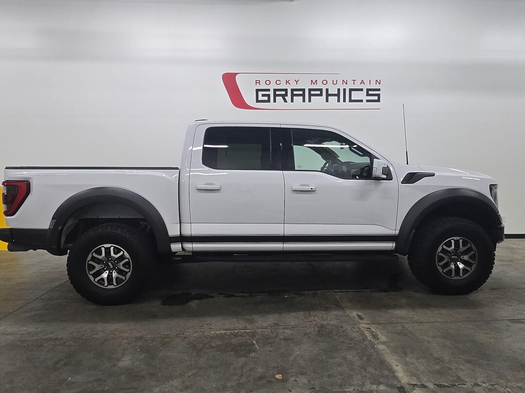 2021-2025 Ford F150 Raptor Rocker Panel Side Stripes Graphics Vinyl ...