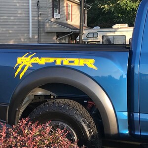 2017-2020 Ford Raptor Bed Graphics W/ Slash - Etsy