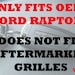 2010-2014 Reflective Ford Raptor Grille Letters - Etsy