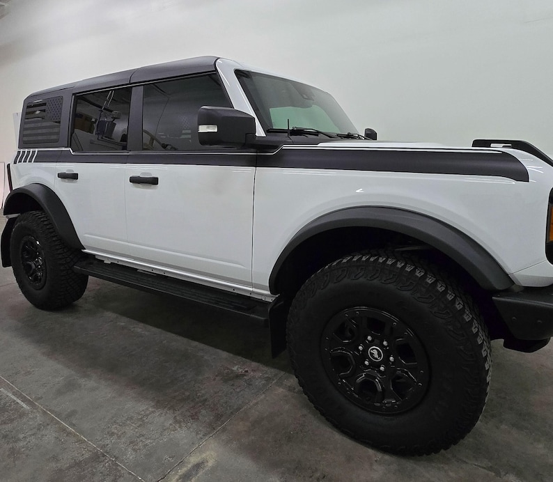 2021-2025 Ford Bronco Side Stripes W Pin - Vinyl Decals Graphics ...