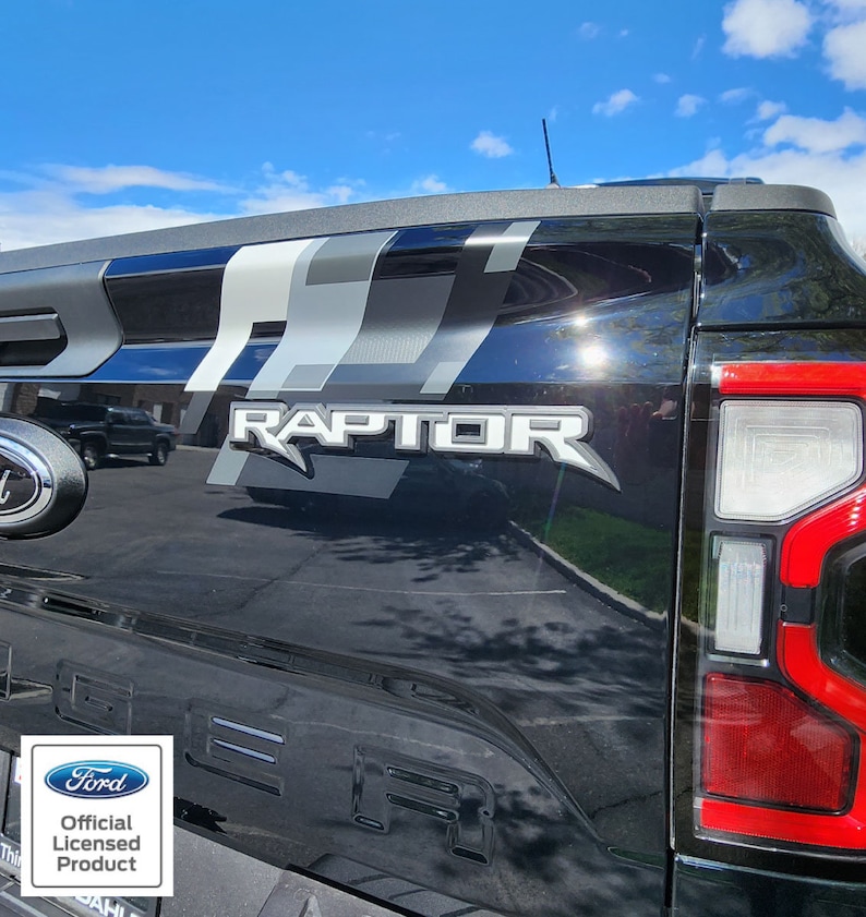 2024-2025 Ford Ranger Raptor Tailgate Inlays - Vinyl Decals Stickers ...
