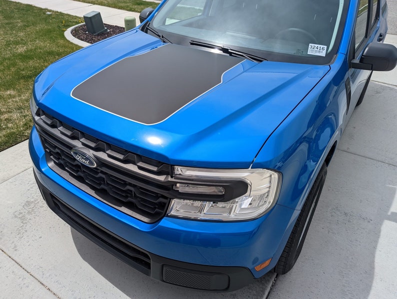 2022-2026 Ford® Maverick Hood Stripe Decal W/ Pinstripe - Etsy