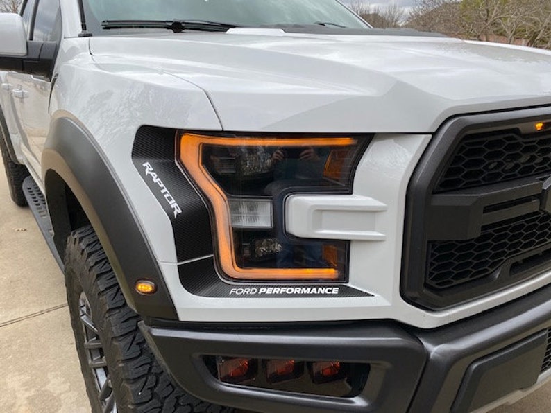 2017-2020 Ford Raptor Headlight Accents W/ FORD PERFORMANCE & - Etsy