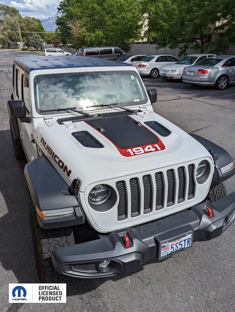 FITS 2018-2023 Jeep Gladiator Rubicon Hood Stripe Vinyl Decal 1941 V3 ...