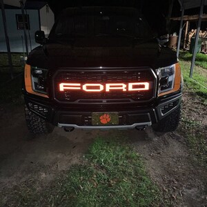 2017-2020 Reflective Ford Raptor Grill Letters Vinyl Decals F-150 ...