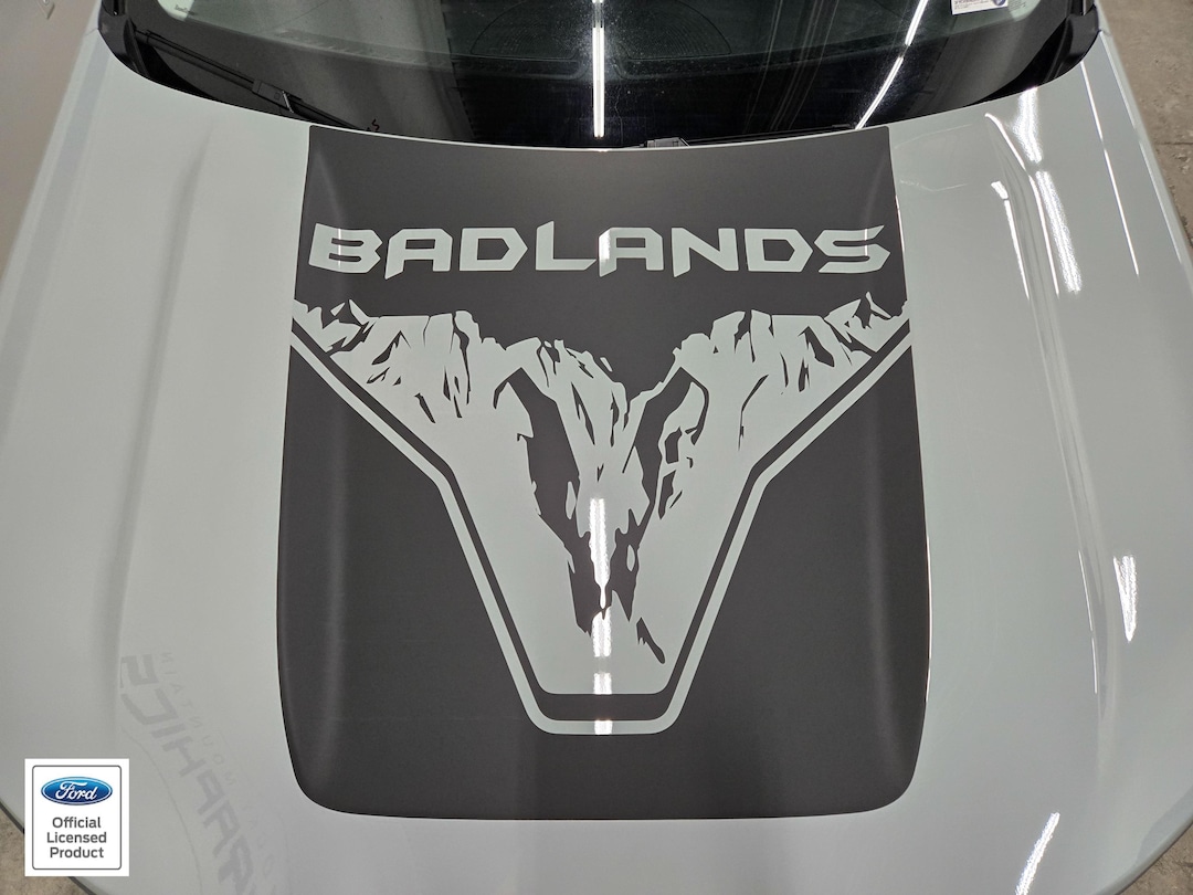2021-2025 Ford Bronco Sport Hood Stripe Badlands V2 Vinyl Stickers ...