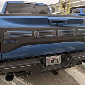 2017-2020 Ford Raptor Tailgate Letter OUTLINES ONLY Vinyl Decals - Etsy
