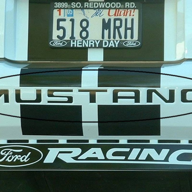 Mustang Letter Decal - Etsy
