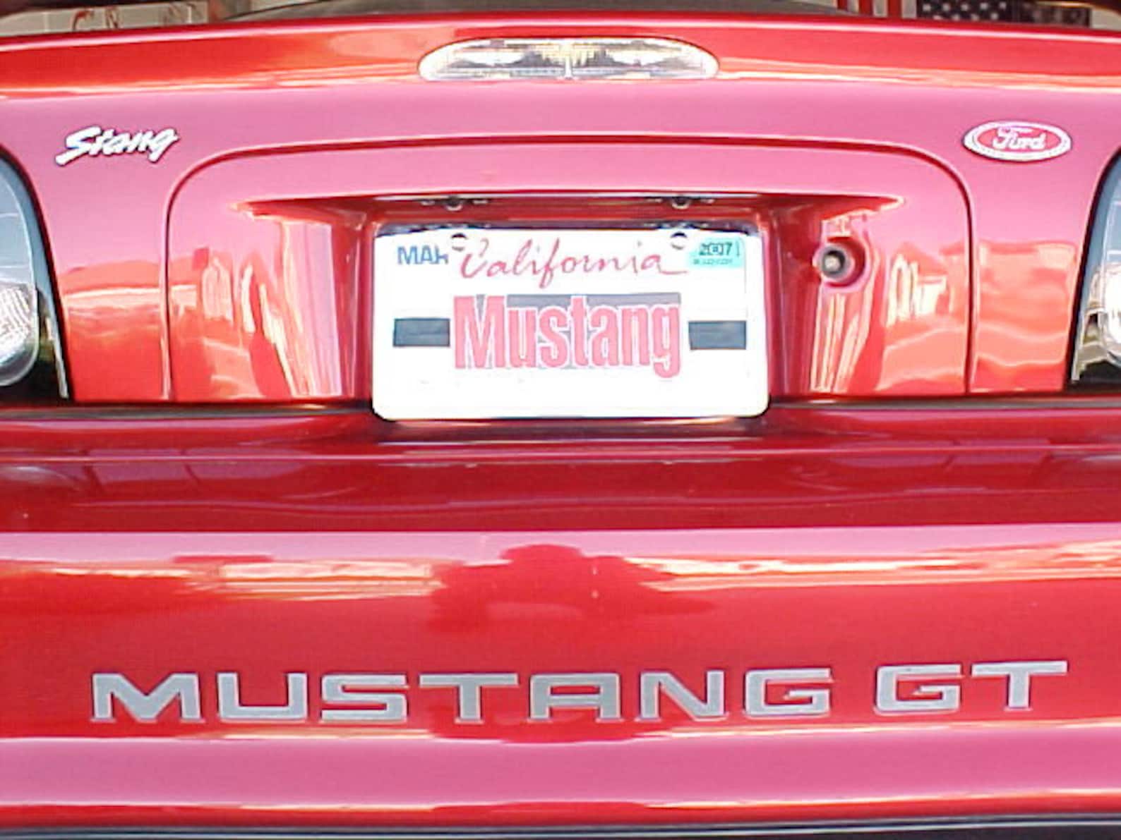 1994-1998 Ford Mustang Rear Bumper Letter Inserts Vinyl Decals - Etsy