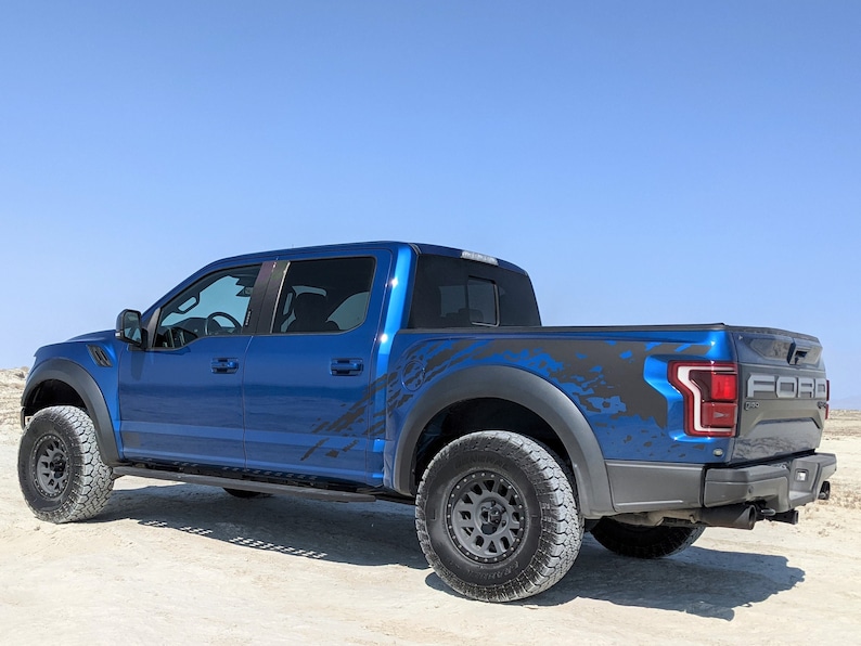 2017-2020 Ford Raptor Digital Splash Mud Vinyl Bed Graphics Decal ...