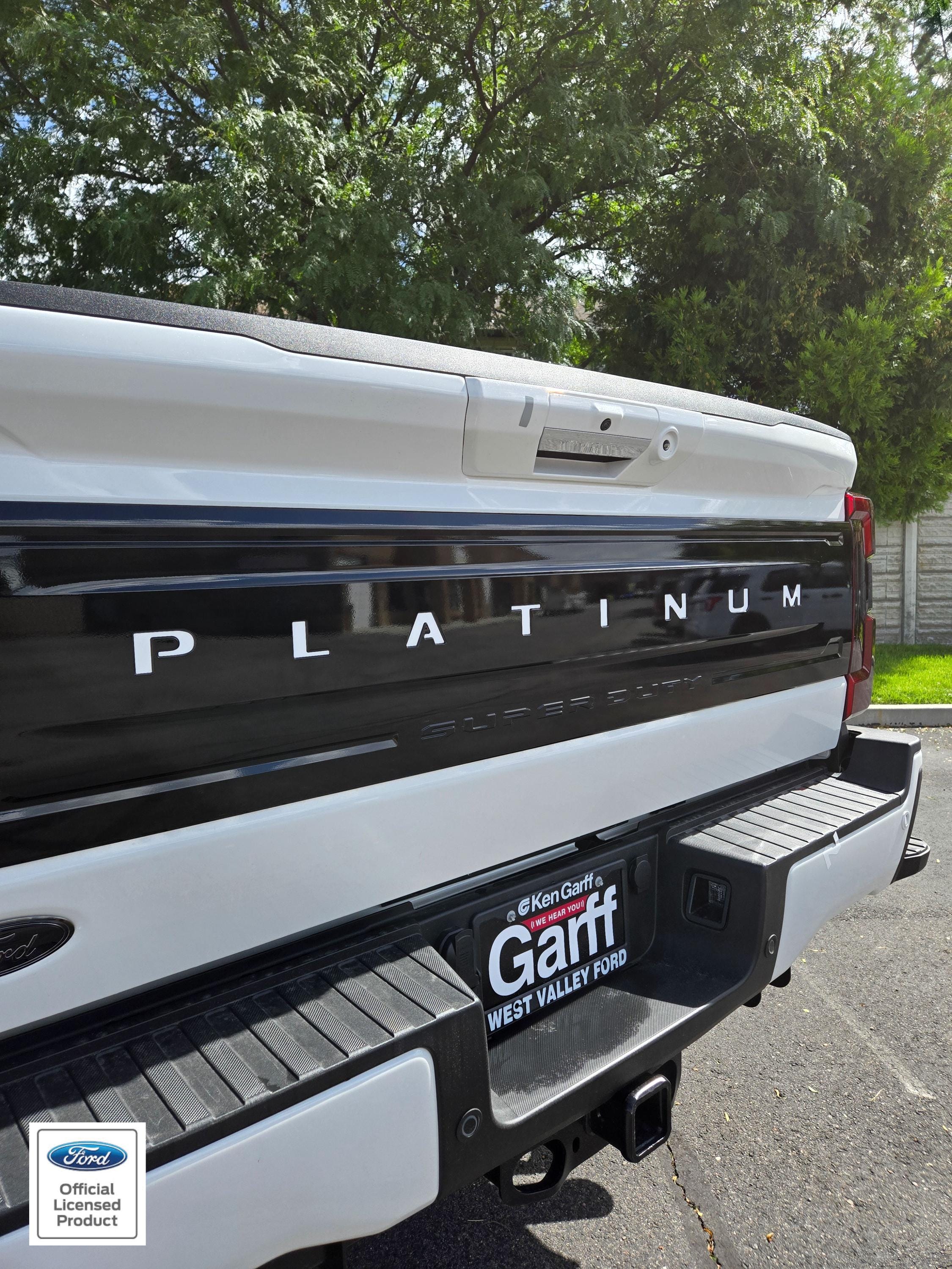 2023-2025 Ford Super Duty Platinum Tailgate Letters Vinyl Inserts ...
