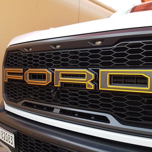 2017-2020 Reflective Ford Raptor Grill Letter Outlines - Etsy