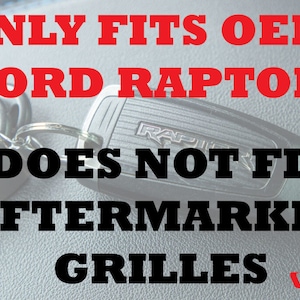 2017-2020 Reflective Ford Raptor Grill Letter Outlines - Etsy