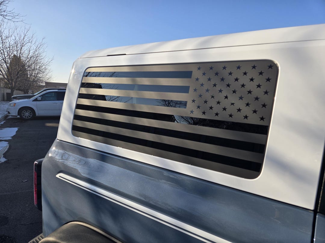 Fits 2021-2024 2 Door Ford Bronco Window American Flag Decal - Etsy