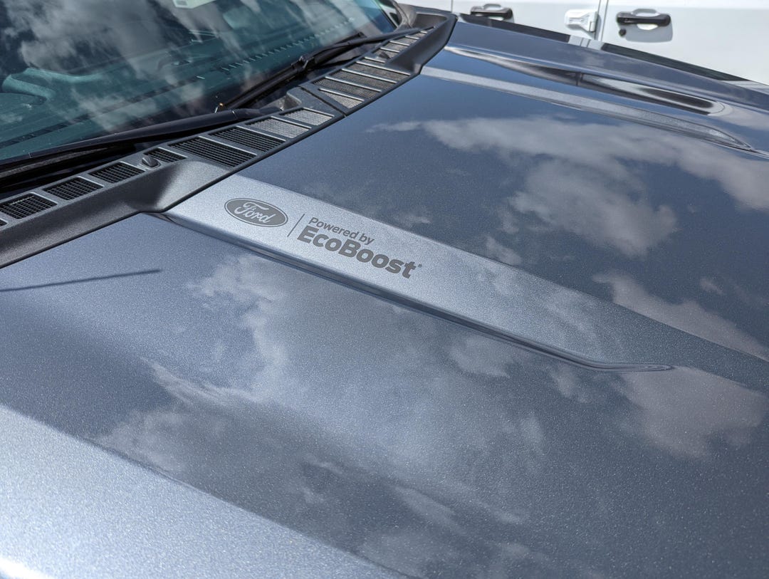 2021-2025 Ford F150 Powered by Ecoboost Hood Vinyl Sticker Graphic Set ...