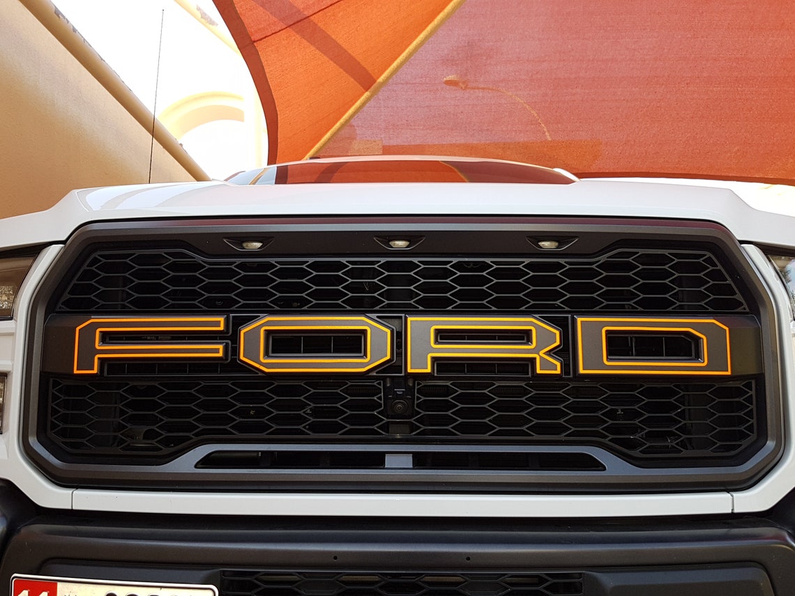 2017-2020 Reflective Ford Raptor Grill Letter Outlines - Etsy