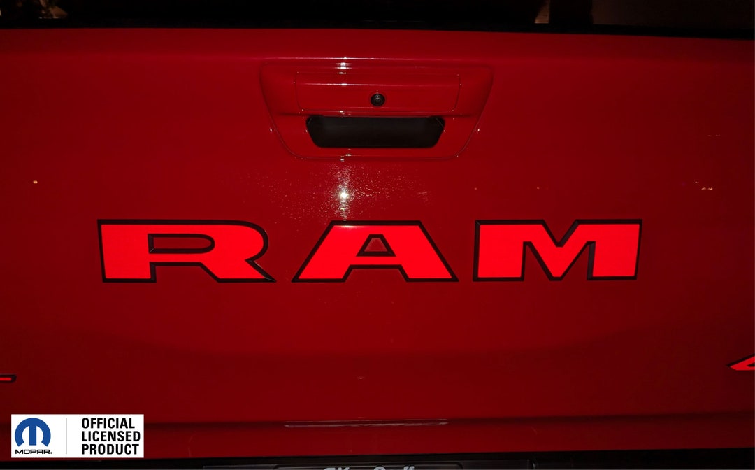 Fits 2019-2024 Dodge Ram Rebel RAM Tailgate Emblem Overlay - Etsy