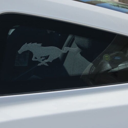 Ford Mustang Etched Pony Decals Pair - Etsy