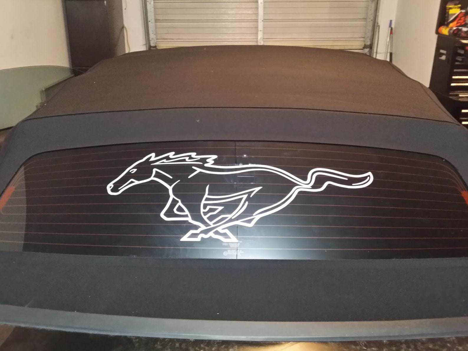 Ford Mustang Rear Window Pony Outline 24" Wide - Etsy