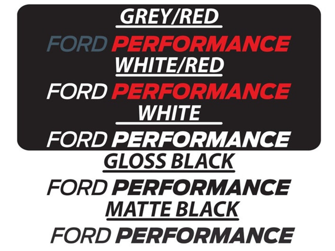 Ford Performance Side Window Banner - Etsy