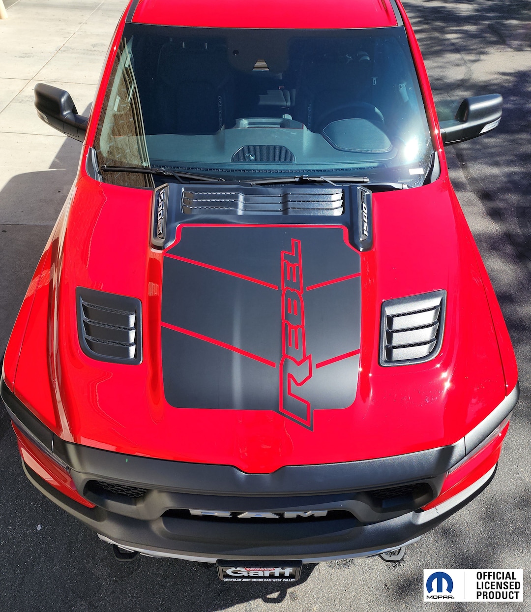 Fits 2019-2025 Dodge Ram Rebel Vinyl Hood Graphics With Rebel V2 - Etsy