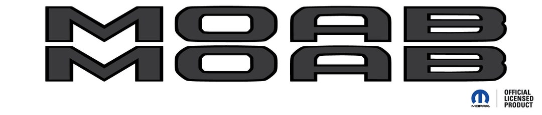 FITS 2019-2025 Jeep Moab Hood Letters Vinyl Graphics - PAIR - Etsy
