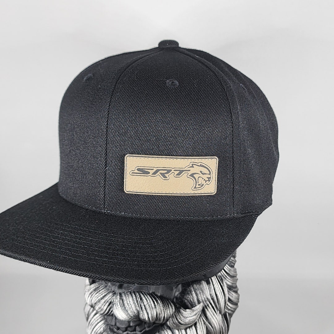 New Side SRT Hellcat Hat V1 Flexfit 110 Snapback Leatherette Hat Patch - Etsy