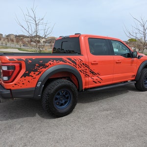 2021-2023 Ford Raptor Digital Splash Mud Vinyl Bed Graphics Decal ...
