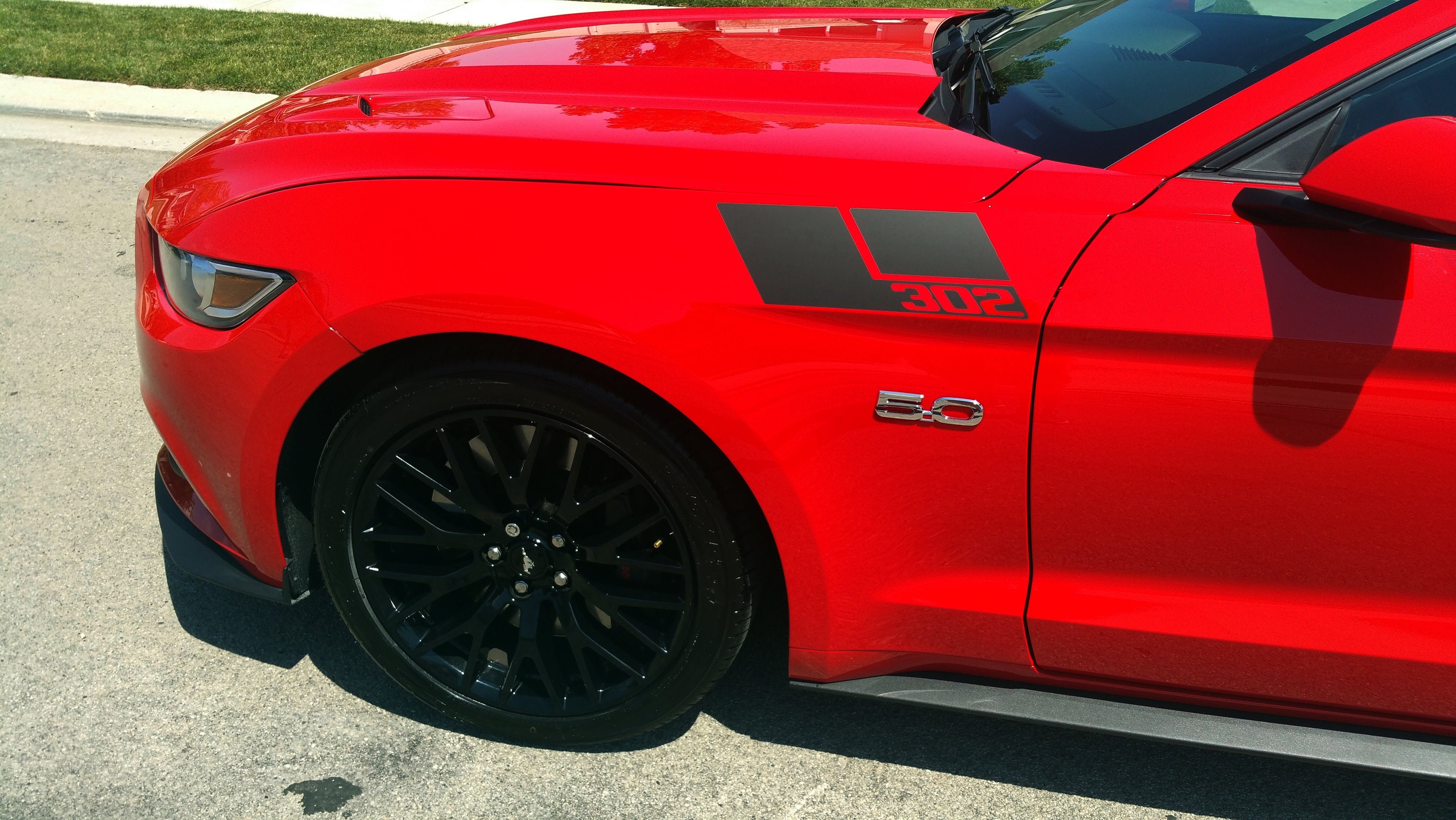 2015-2022 Ford Mustang 302 Fender Hash Stripes - Pair - Etsy