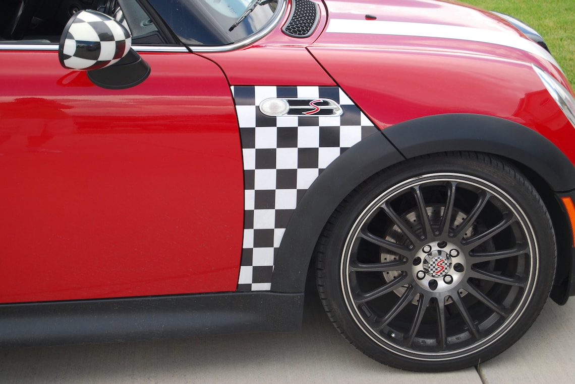 02-06 Mini Cooper Checkmate Decals - Etsy
