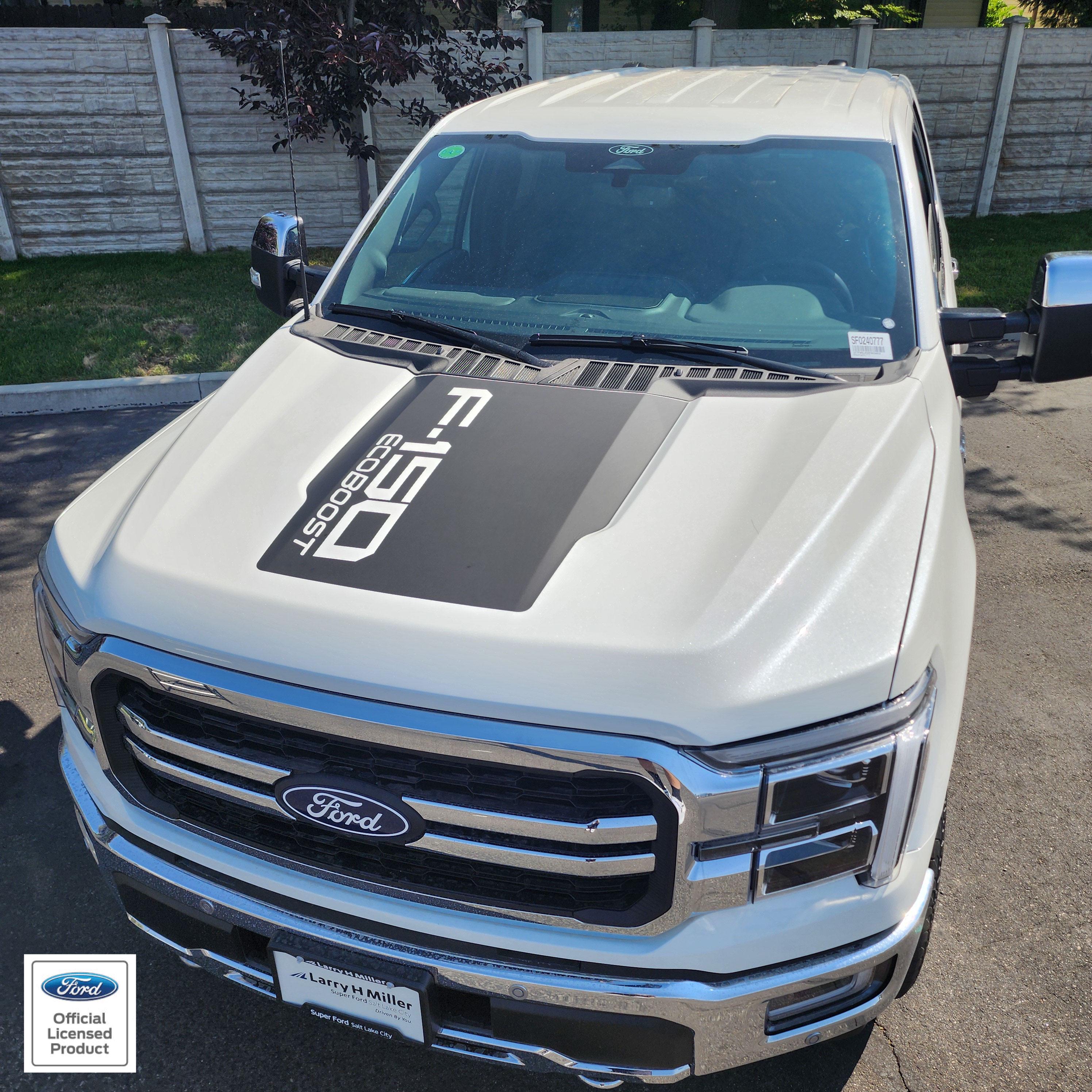 Fits 2021-2025 Ford F150 Ecoboost Center Hood V4 High Quality Decal ...