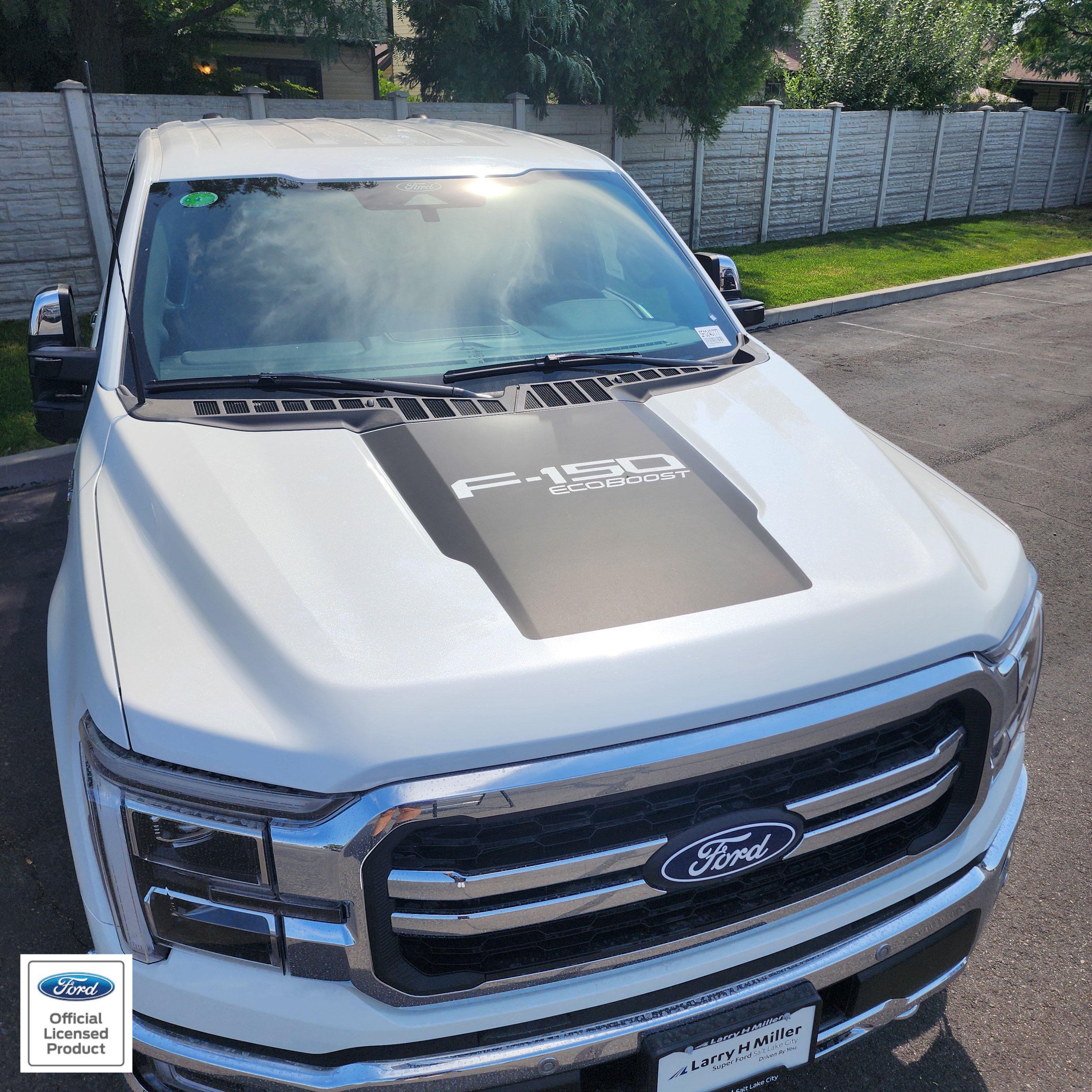 Ford F150 Cochall Decals Fits 2021 2024 FORD F150 Center Hood Stripe
