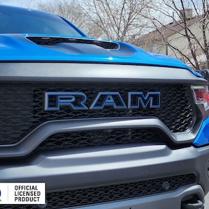 FITS 2021-2024 Ram TRX Grille Ram Emblem Overlay Decals Vinyl Stickers ...