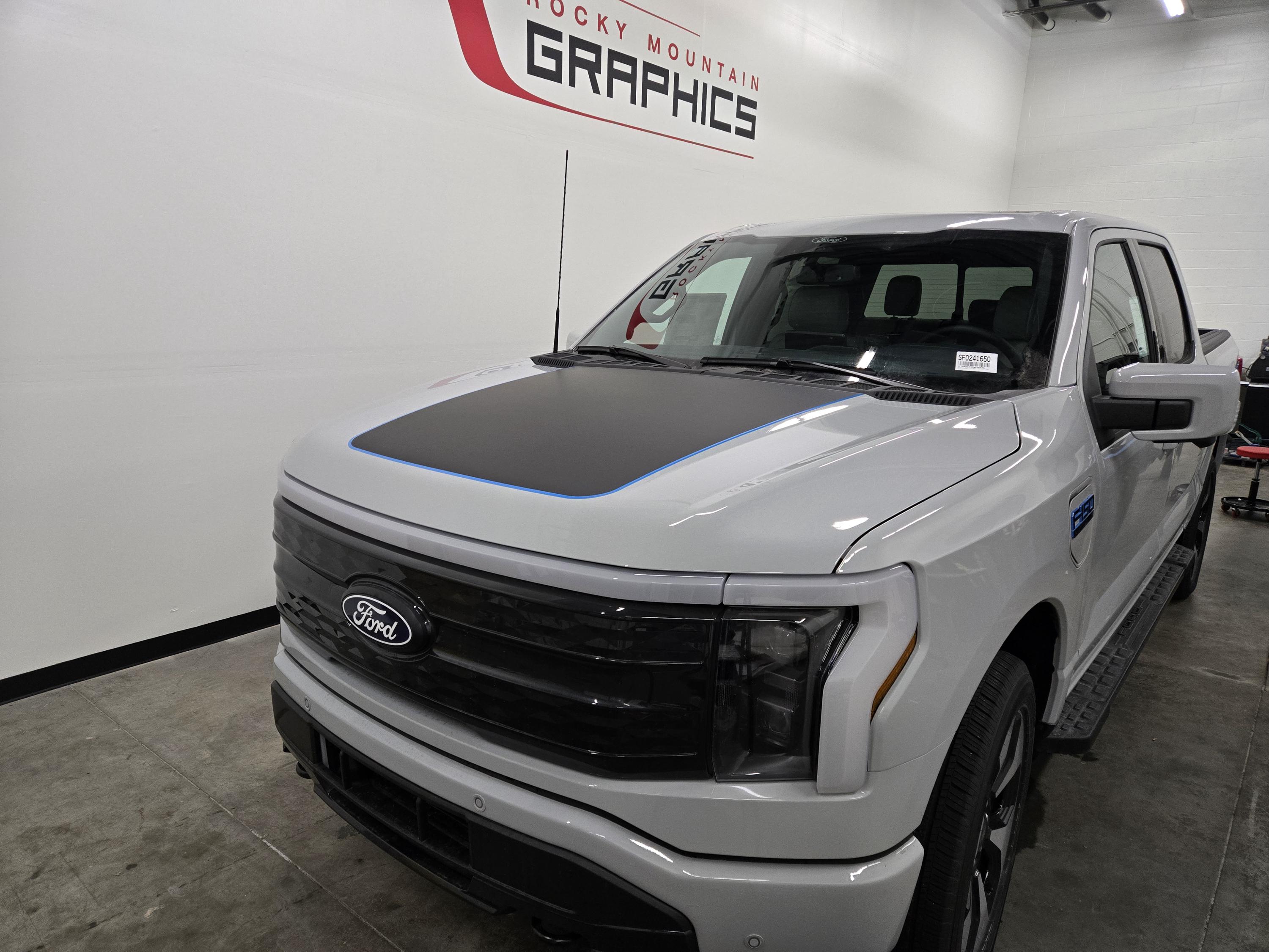 2022-2025 Ford Lightning Hood With Outlines F150 Vinyl Graphics Decals ...