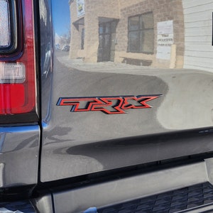 FITS 2021-2024 Ram TRX Tailgate TRX Emblem Overlay Decals Vinyl ...