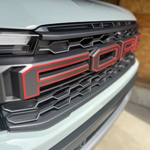 2024 Ford Ranger Raptor Grill Letters Outlines - Vinyl Decals Stickers ...