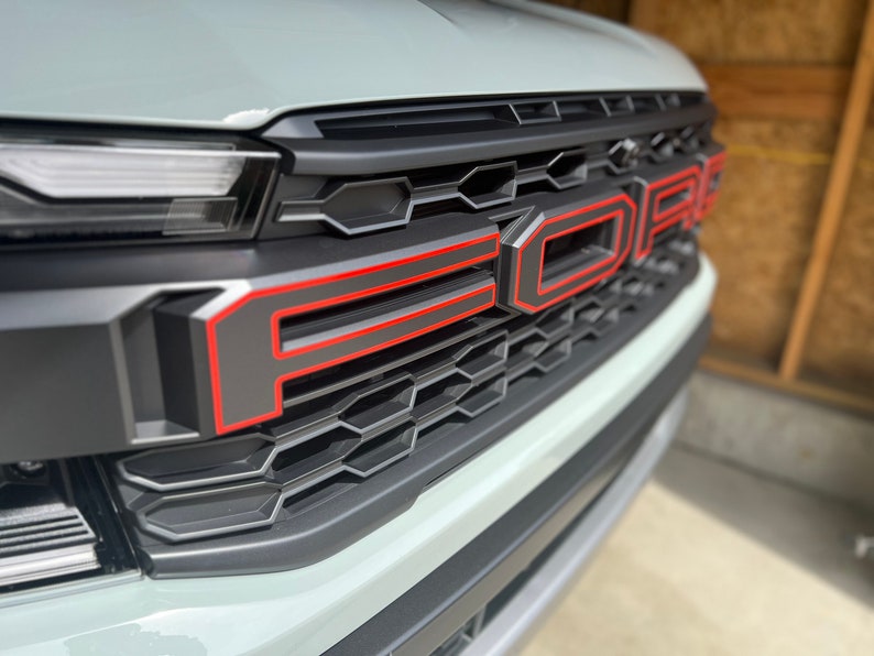 2024-2026 Ford Ranger Raptor Grill Letters Outlines - Vinyl Decals ...