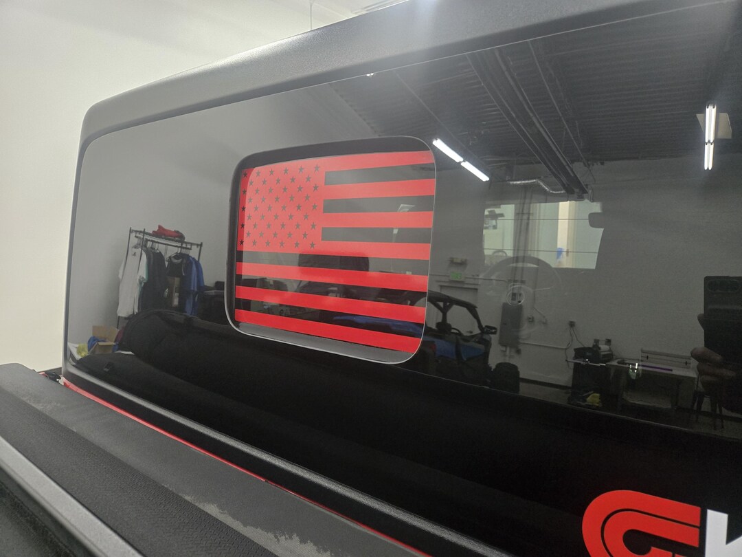 Fits 2020-2025 Jeep Gladiator Rear Window American Flag Decal - Etsy