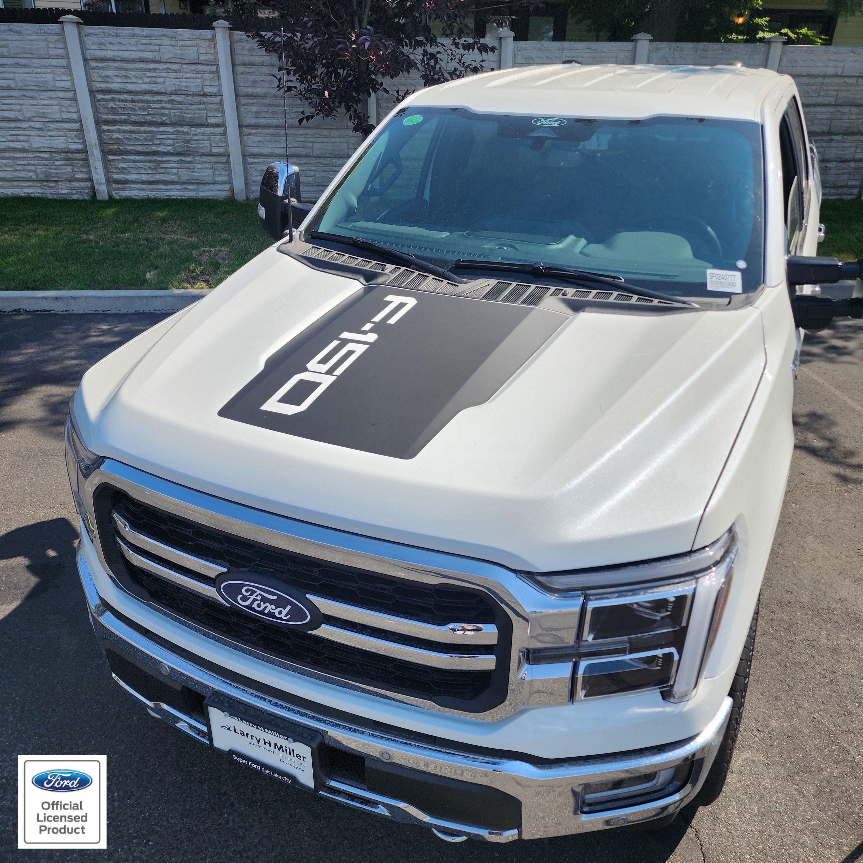 Fits 2021-2025 Ford F150 Center Hood V4 Stripe High Quality Decal ...