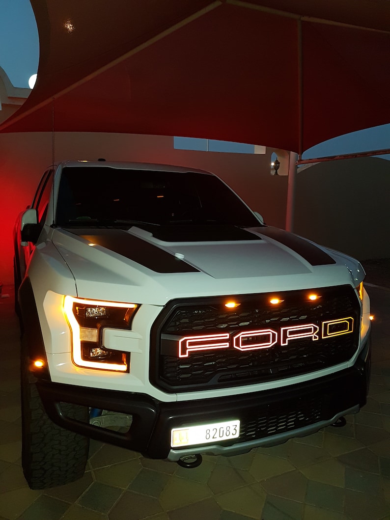 2017-2020 Reflective Ford Raptor Grill Letter Outlines - Etsy