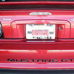 1994-1998 Ford Mustang Rear Bumper Letter Inserts Vinyl Decals - Etsy