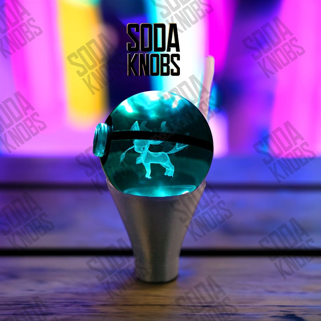 Glaceon Crystal Pokeball Shift Knob Your Drive,yourdesign Crystal ...