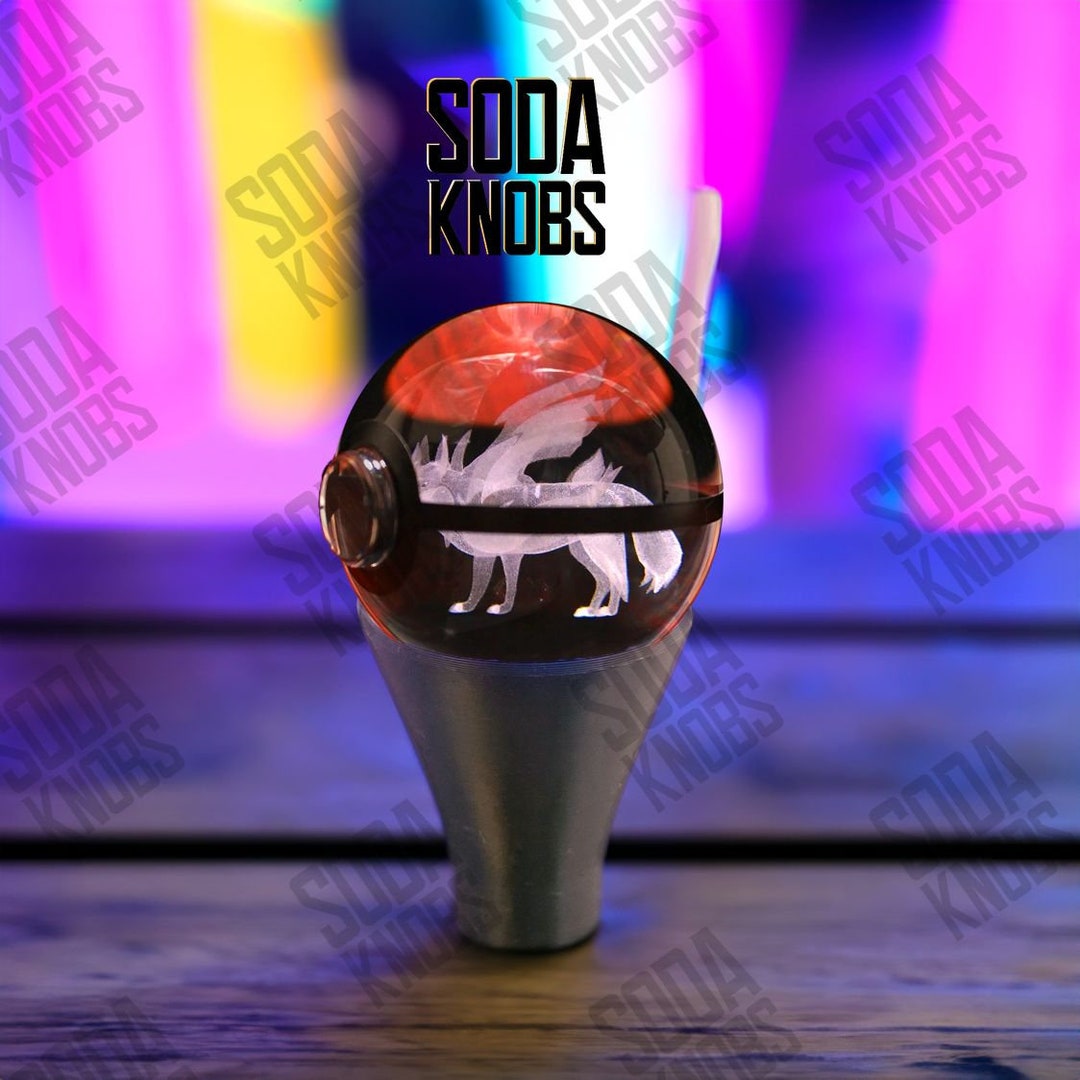 Zacian - Crystal Pokeball Shift Knob - Your Drive, your design! Crystal ...