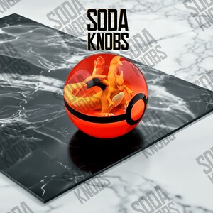 Charizard Real Life Pokeball - Authentic Hand-cast Pokeball With ...