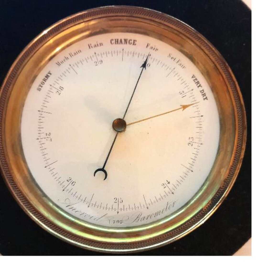Early Victorian Cased Aneroid Barometer Pocket Watch Style Possibly by ...